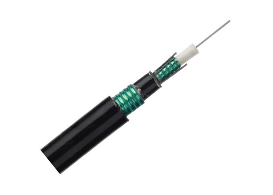 Direct Burial 8 Core Fiber Optic Cable , GYXTW53 Underground Fiber Optic Cable