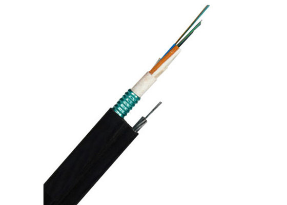ISO9001 Approval Aerial Fiber Optic Cable , Loose Tube 48 Core Fiber Optic Cable