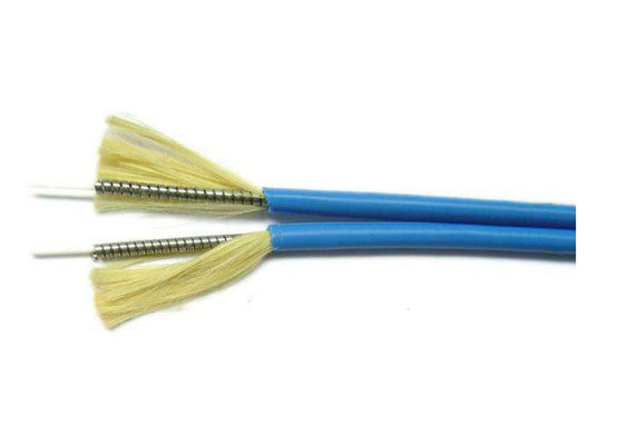 Armored Indoor Fiber Optic Cable Light Weight Spiral Stainless Steel Tube