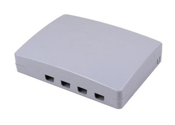 High Strength Fiber Optic Cable Accessories 4 Port FTTH Box ABS PC Material