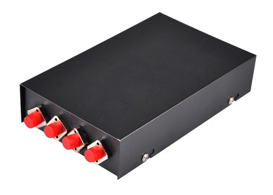 High Strength Fiber Optic Cable Accessories 4 Port FTTH Box ABS PC Material