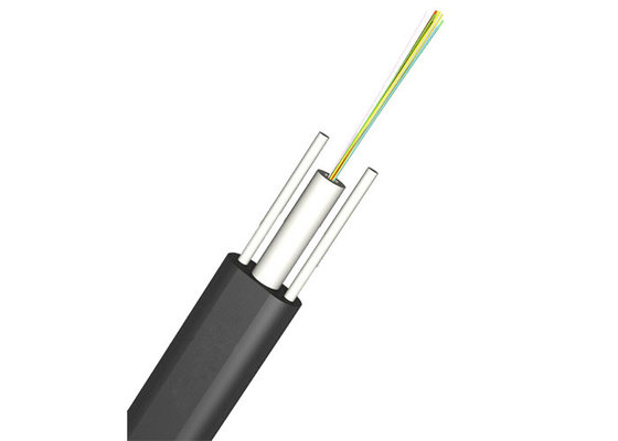 PE / LSZH Out Sheath Fiber Optic Drop Cable For Flat Drop / Home Cable System
