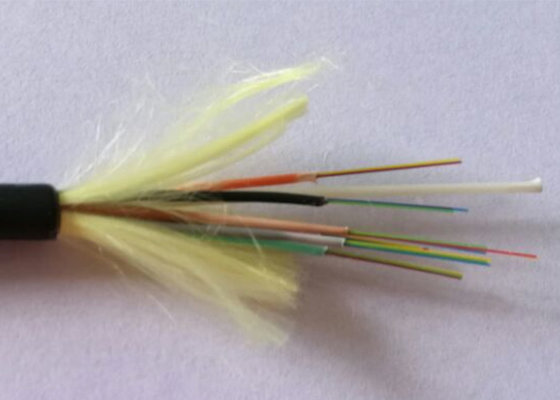 Non Metallic Strength Member Fiber Optic Cable , 12 - 96 Core Fiber Optic Cable