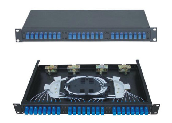 Rack Mounting Fiber Optic Cable Accessories Terminal Box Available For FC,ST,SC,LC