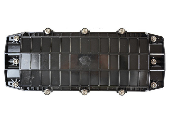 Black Plastic Waterproof Fiber Optic Accessories Joint Box For Aerial Using