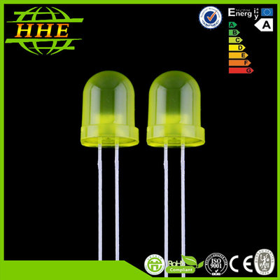 Diffused Lens Red Blue Green Yellow 8mm LED Diode 2.0-2.4V / 3.0-3.4V