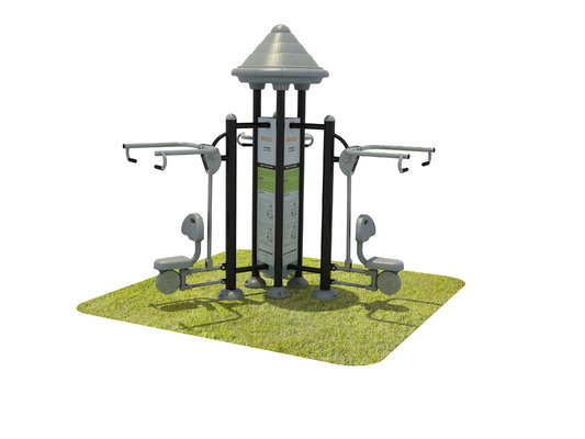 China Full Steel Outdoor Exercise Machines , Exercise Playground Equipment supplier