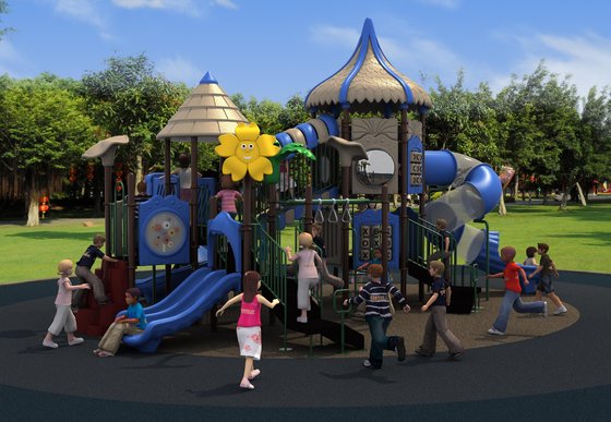 Park Amusement Outdoor Playground Equipment With Lldpe Slide supplier