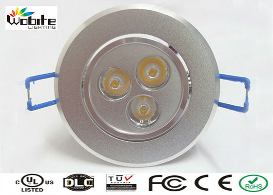 Aluminum 3W LED Recessed Ceiling Lights , Hidden Ceiling Lighting Pure White