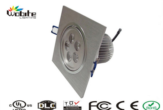 AC 85V - 265V LED Square Recessed Ceiling Lights 5W Energy Saving With Die - Casting Aluminum
