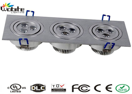 Square Recessed Ceiling Lighting / 9W LED Surface Mount Ceiling Lights
