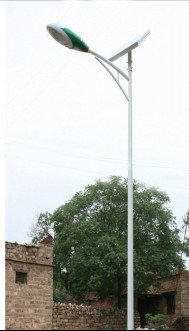 21 Watt Outside Commercial Street Lights 8 Mts Height 60wp Panel Solar