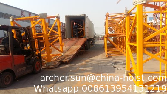 QTZ80 6010  Tower Crane jib length can be customized,with additional remote control device supplier