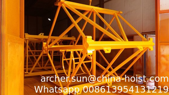 Self Erecting Hammer Head Tower Crane 10 ton 65 m Boom Building supplier