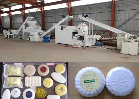 Automatic 200-500kg Per Hour Hotel Soap Making Machine