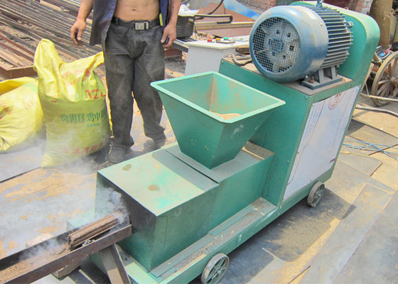 High Performance BBQ Charcoal Briquette Machine With 8-12% Feeding Sawdust Moisture