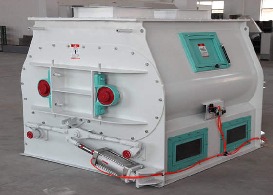 High Efficiency Double Shaft Paddle Mixer For Animal Poutry Livestock Feed Production Line