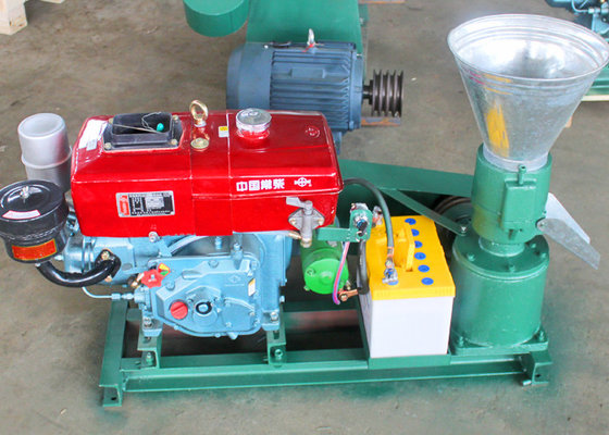 Small Diesel Flat Die Wood Pellet Mill For Small And Medium Boiler Owner