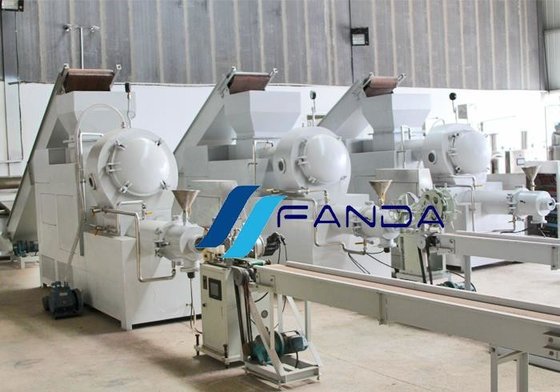 100-1000kg SUS Double Screw duplex Vacuum Plodder For Bath Soap Making Machines