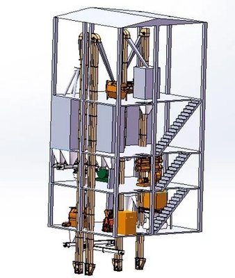 Complete 2000kg 5000kg Per Hour Poultry Feed Pellet Machine