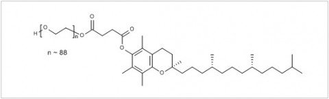 TPGS 4000 Pharmaceutical Excipients , α-Tocopherol Polyethylene Glycol 4000 Succinate