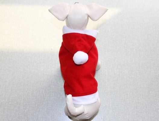 Fashion Doggy christmas outfits for small dog clothes Red Hooded XS / S / M