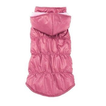 Zack & Zoey Snow Lodge Dog Vest Pink / Custom Dog Hoodies for winter apparel