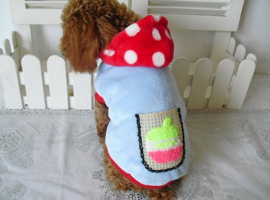 Cute pet costumes Dog Hooded Sweatshirts for warm winter wear in home