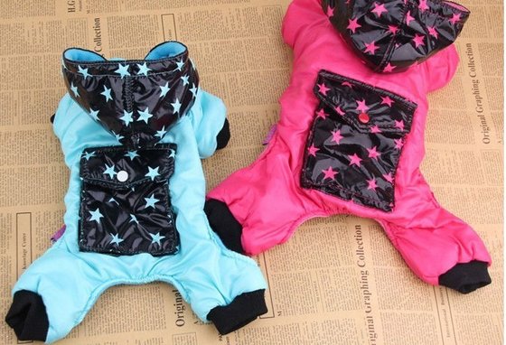 Pet Winter Medium Dog Clothes Jumpsuits Cotton / Jacket For Poodle