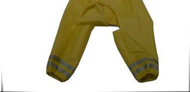 Embossed PVC Dog Rain Coats With Hood For Spring , Summer Pet Cloth