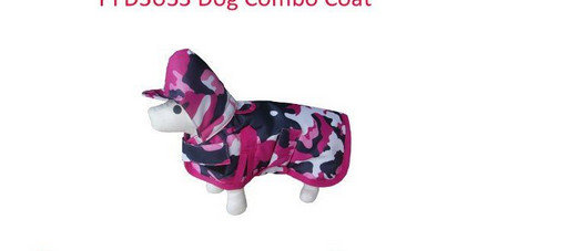 Personalized 20cm To 75cm Big Dog Rain Coat With Hat Waterproof Coats