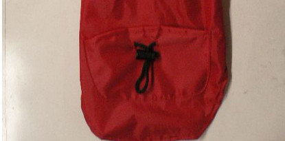 Custom Red Dog Raincoat waterproof fabric xs , x small dog coats 14" 18" 20"