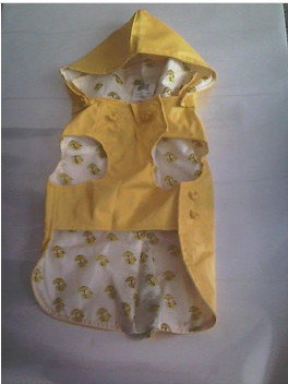 Homemade Dog Raincoats for small dogs , PVC Pet clothing canine apparel OEM ODM
