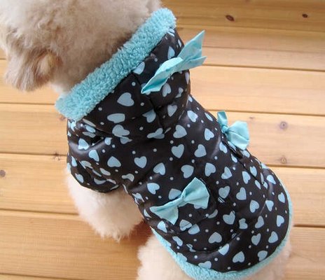 Fashionable Winter Warm Dog Hooded Sweatshirts 100% cotton Clothes 7XL , 8XL , 9XL