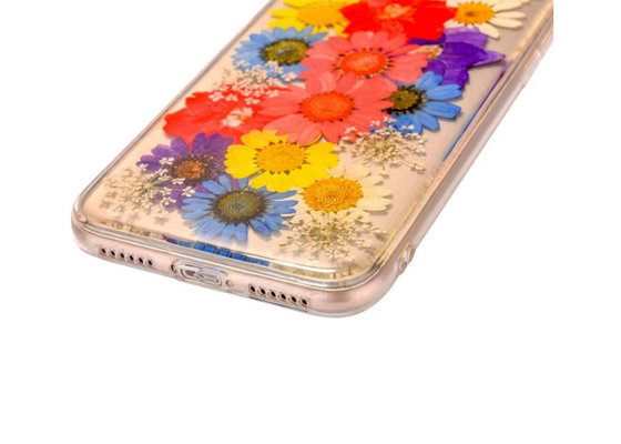 Colorful Dust Proof Phone Case , IPhone X Soft Phone Cases Flowers Printing