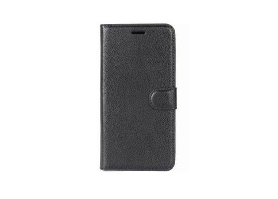 Dark Black IPhone X Phone Case Logo Printing With Credit Cards Pockets