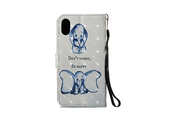 White Outside Credit Card Cell Phone Case , iPhone X Card Wallet Phone Case