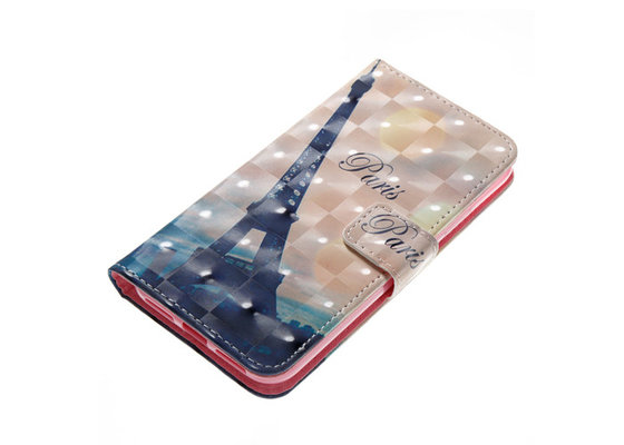 Tower Paris Universal Cell Phone Wallet Case , Washable IPhone X Magnetic Flip Cover