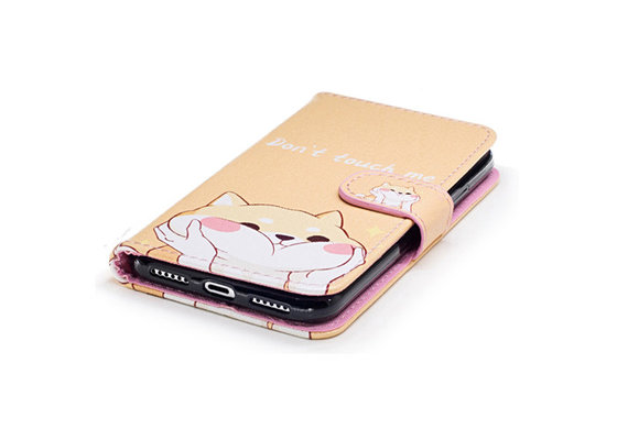 Customized Flip Phone Iphone Case , IPhone X Credit Card Phone Case Yellow Color