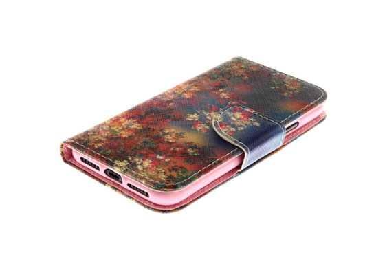 Mixed Color Custom Pu Leather Phone Case Snowproof Full Cover Protection