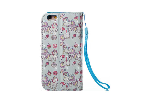 Unicorns Apple Cell Phone Cases Scratch Resistance Blue Interior Background