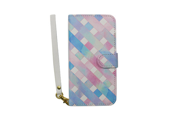 Protective Smartphone Wallet Case , Leather Flip Phone Case With Belt Loop
