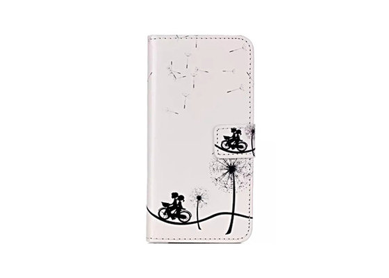 Simple Style Apple Iphone 6 Plus Phone Case , Flip Phone Case Pink Color