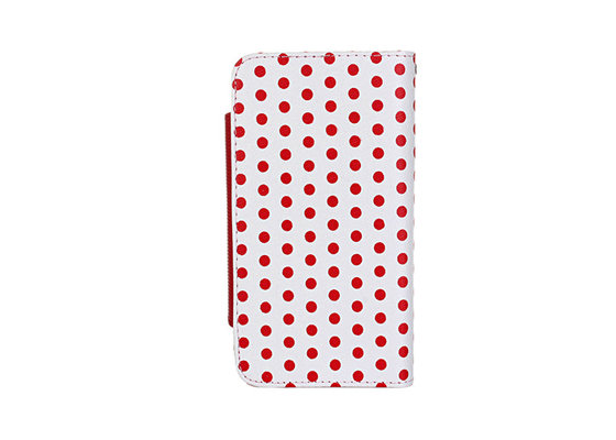 Multifunctional Scratch Resistant Phone Case Dustproof Red Spots On White
