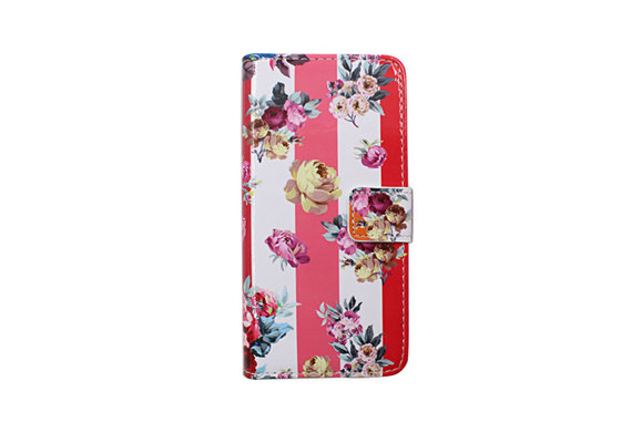 Custom Printed Scratch Resistant Phone Case Waterproof Fading Flowers Pattern