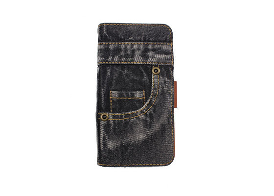 Back Pocket Jean Phone Case Custom Made Matting Surface Good Flexibility