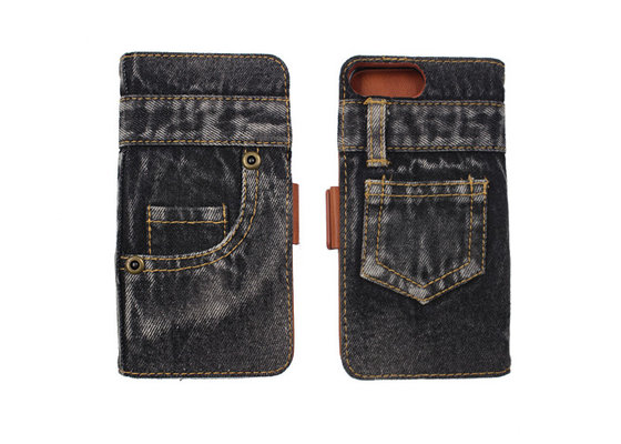 Back Pocket Jean Phone Case Custom Made Matting Surface Good Flexibility