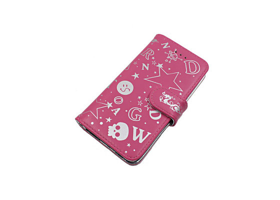 Red Customized Phone Covers , Pc Material Phone Case Stylish Textured Surface