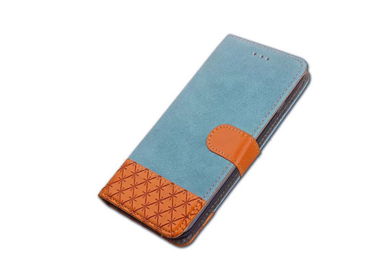 Plain Simple Custom Made Phone Cases Smooth Surface Flip Open Design
