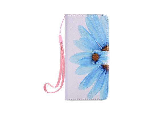Light Blue Floral Iphone 8 Plus Case Creative Image Shockproof Absolute Safety